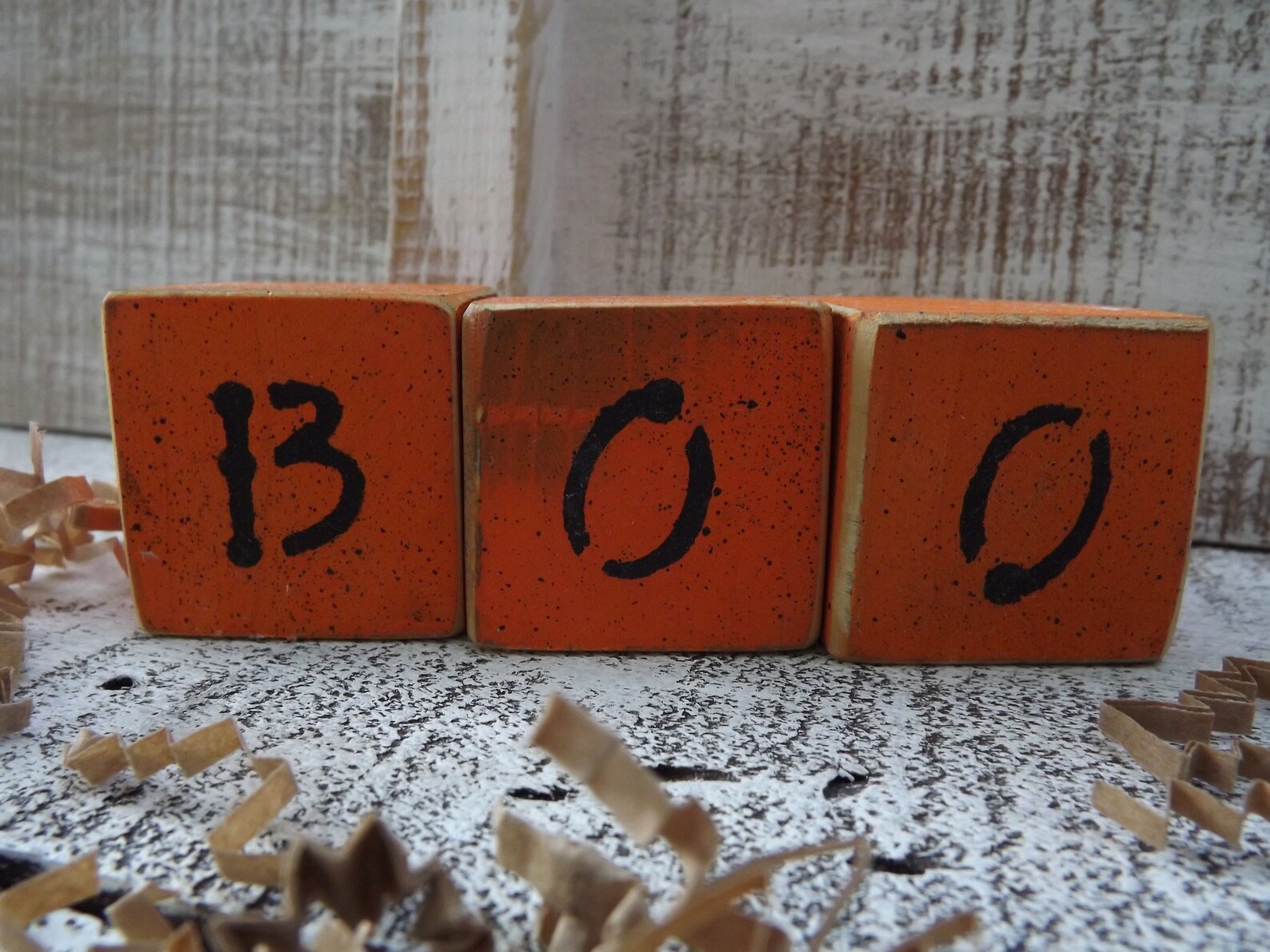 Halloween Blocks BOO Blocks | Etsy