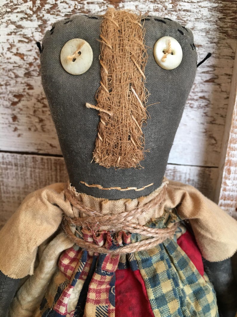 Primitive Rag Dolls, Handmade Cutter Quilt Art Dolls - Etsy