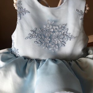 Blue Dress for Girls | Powder Blue Dress for Girls - Etsy