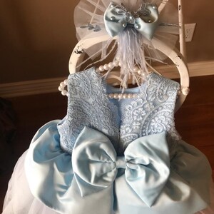 Blue Dress for Girls | Powder Blue Dress for Girls - Etsy