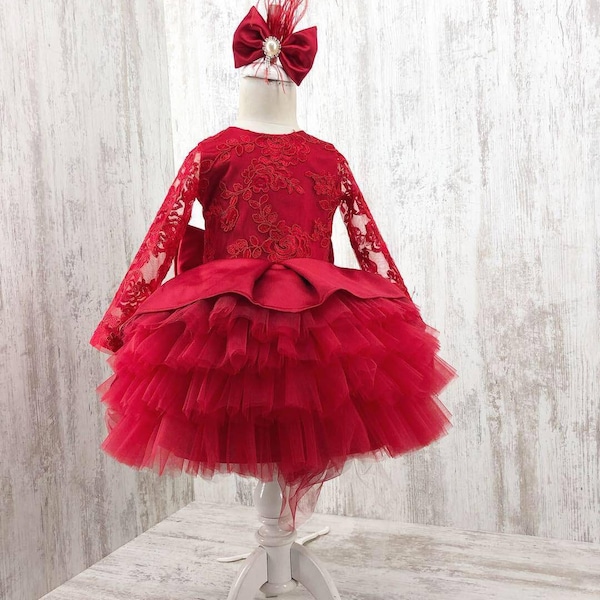 Red Baby Dress - Etsy