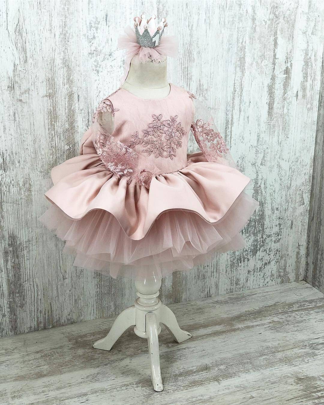 Pink Lace Pageant Dress - Etsy
