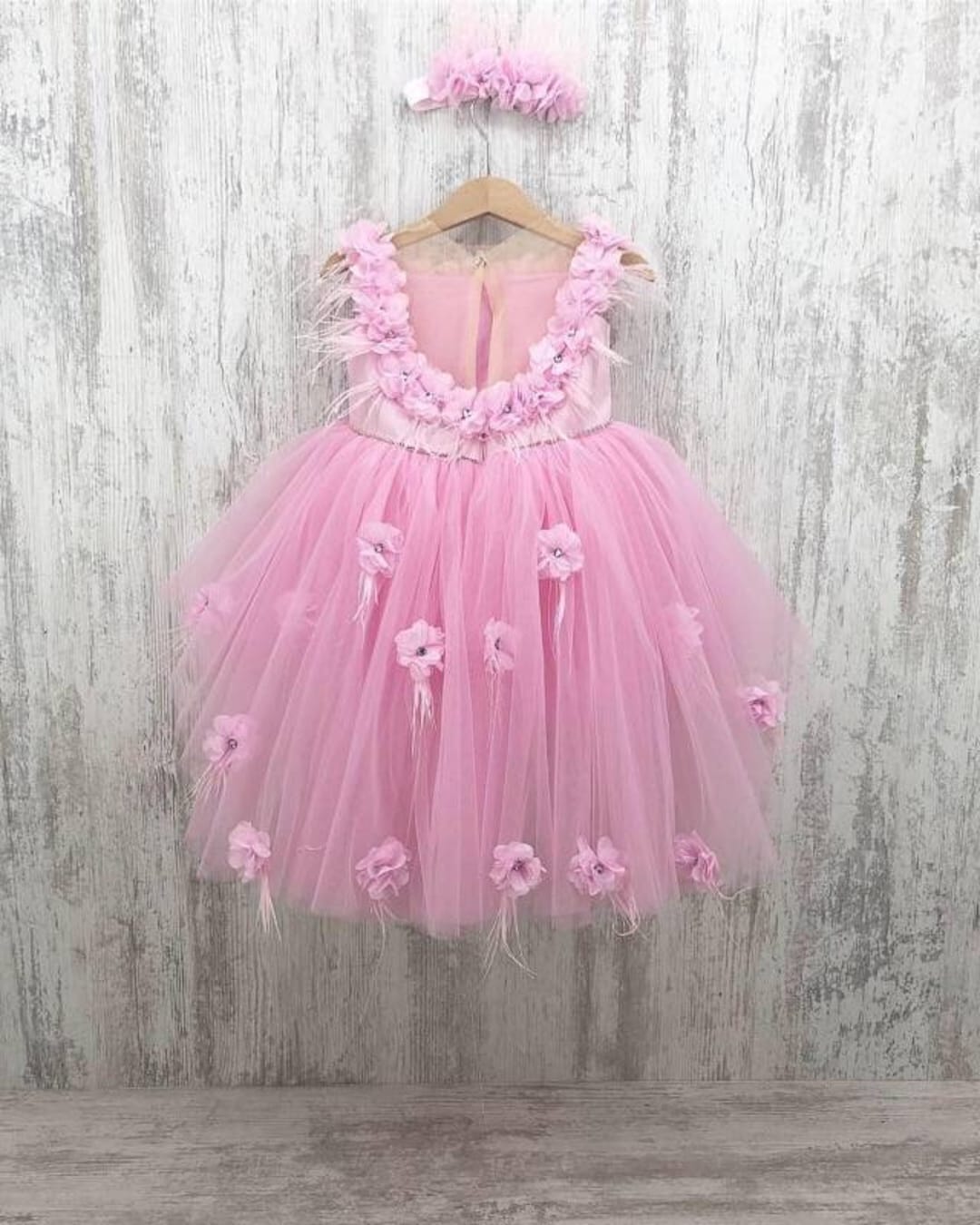 Pink Flowery Pageant Dress Springtime Dress Easter Dress - Etsy