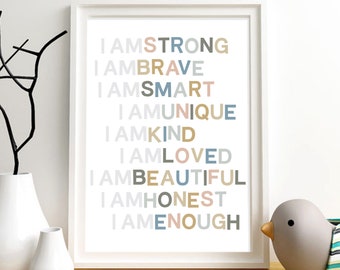 Black and White Alphabet Poster Neutral Nursery Playroom Wall - Etsy