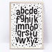 Alphabet Letters Printable Poster, Black and White Printable Wall Art ...