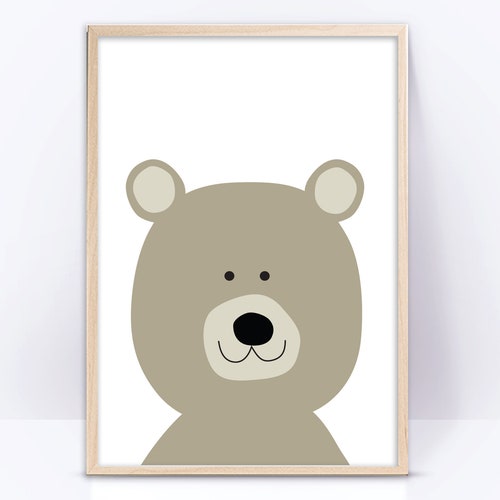 Nursery Decor Nursery Printable Nursery Animal Print Bear - Etsy