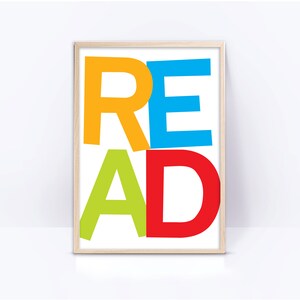 Play and Read, Printable Wall Art, Set of Two, Playroom Signs, Children ...