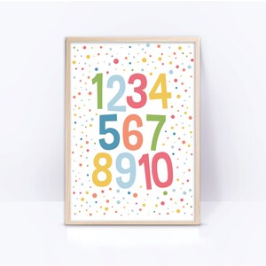 Set of 6 Playroom Kids Posters, Printable Wall Art, Colorful Neutral ...