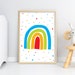 Colorful Rainbow Printable Wall Art, Digital Download Playroom Decor ...