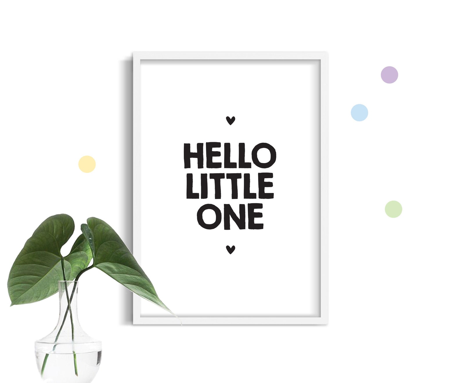 Hello Little One Wall Art Printable Digital Download | Etsy