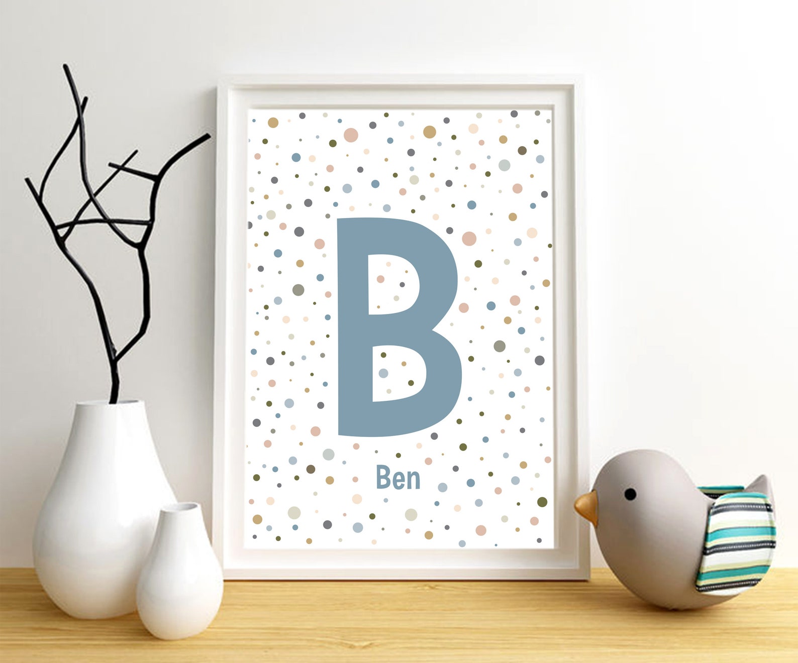 Custom Initial Wall Art Name Personalized Sign DIGITAL - Etsy