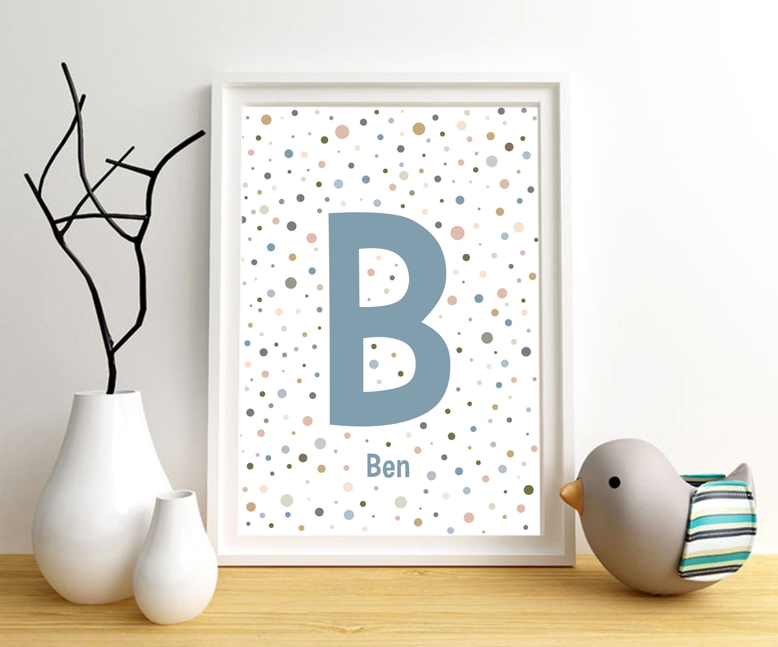 Custom Initial Wall Art Name Personalized Sign DIGITAL | Etsy