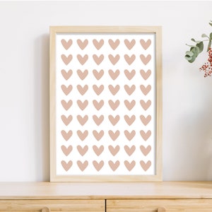 Printable Wall Art, Set of 4, Girls Room Decor, Rainbow, Heart, Girls ...