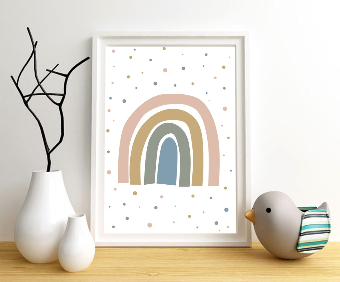 Alphabet and Numbers Learning Printable Wall Art Set of - Etsy