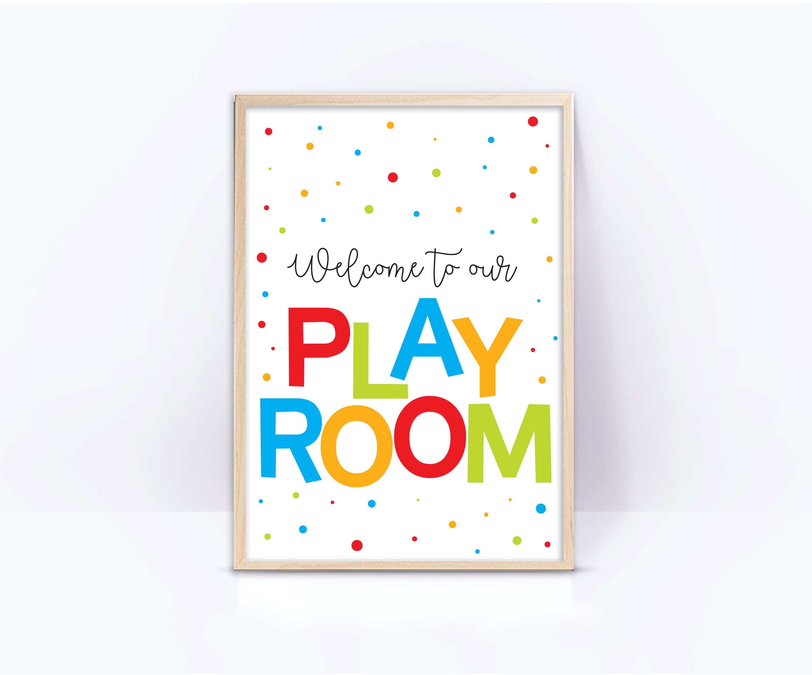Welcome to our Playroom Printable Wall Art Kids Room Decor | Etsy