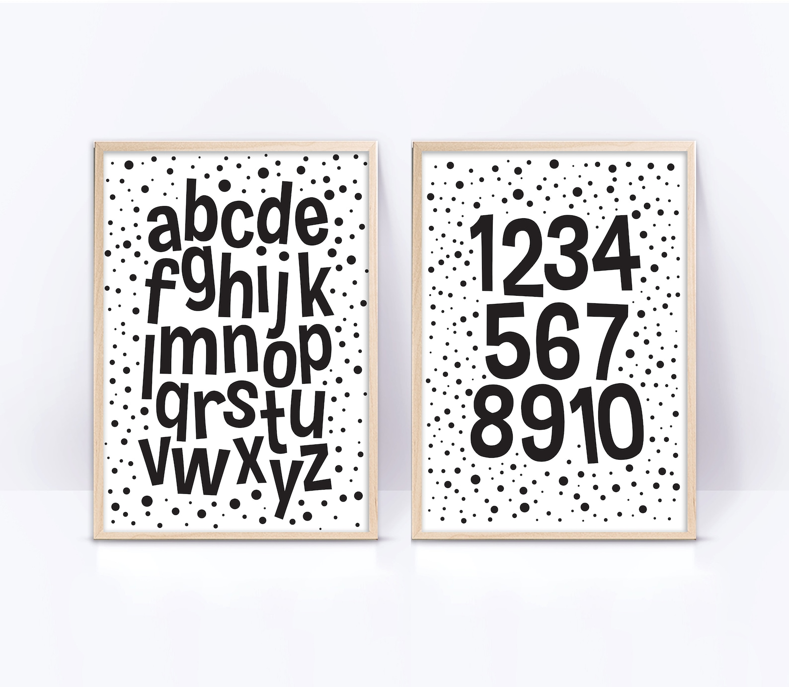 Alphabet Letters Printable Poster Black and White Printable - Etsy