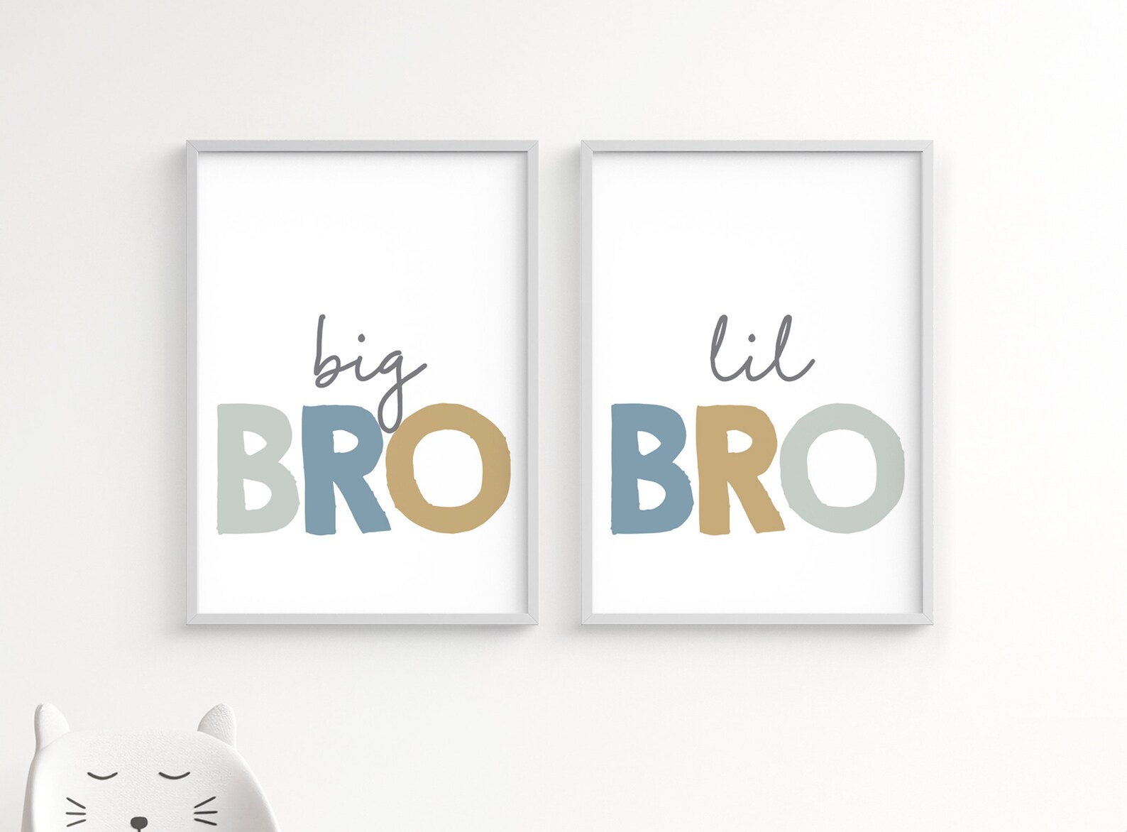 Big Bro Lil Bro Brothers Playroom Signs Kids Room Printable - Etsy