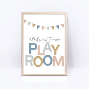 Set of 10 Playroom Posters, Empowering Printable Wall Art, ABC Print ...