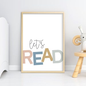 Set of 6 Playroom Kids Posters, Printable Wall Art, Alphabet and ...