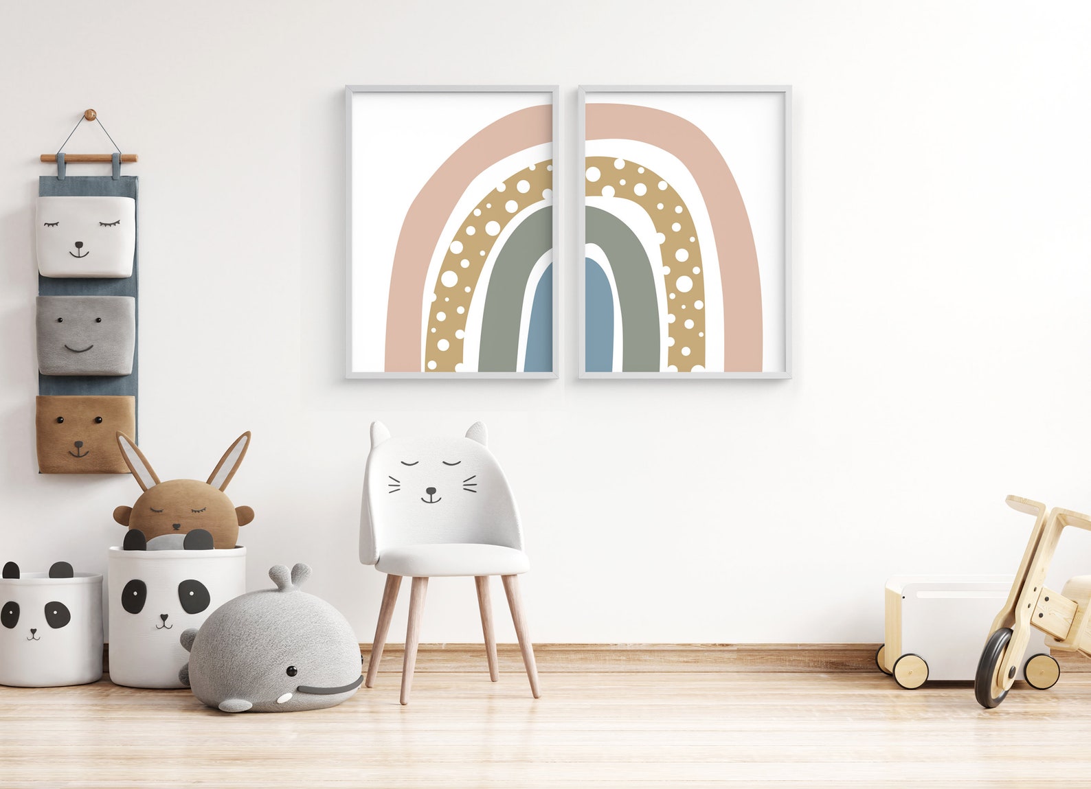 Rainbow Posters Playroom Printable Wall Art Set of 8 | Etsy