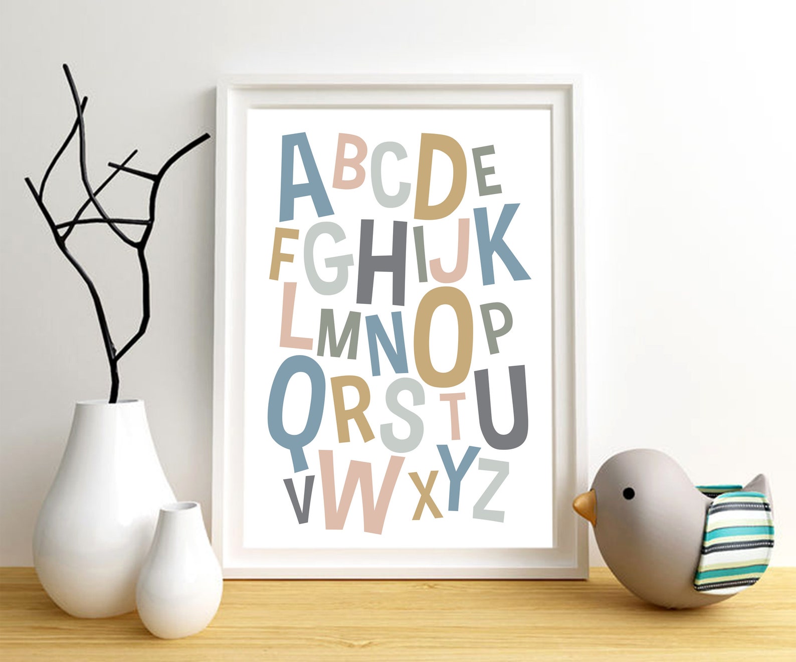 Playhouse Printable Wall Art ABC & NUMBERS Learning Set of - Etsy