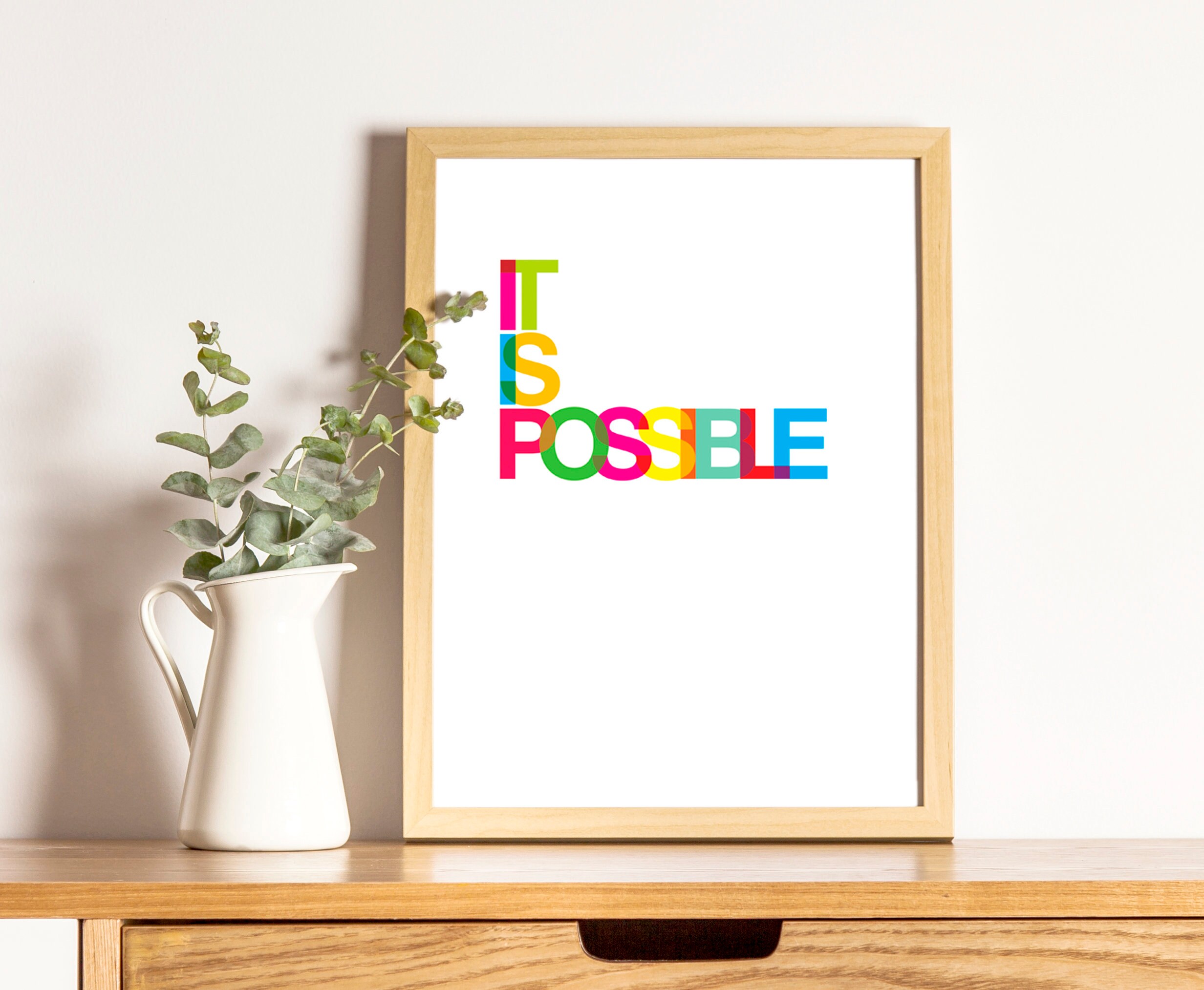 It is Possible Digital Art Print Inspirational Printable | Etsy