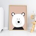 Printable Wall Art, Set of 4, Nursery Room Decor, Bear and Monkey ...