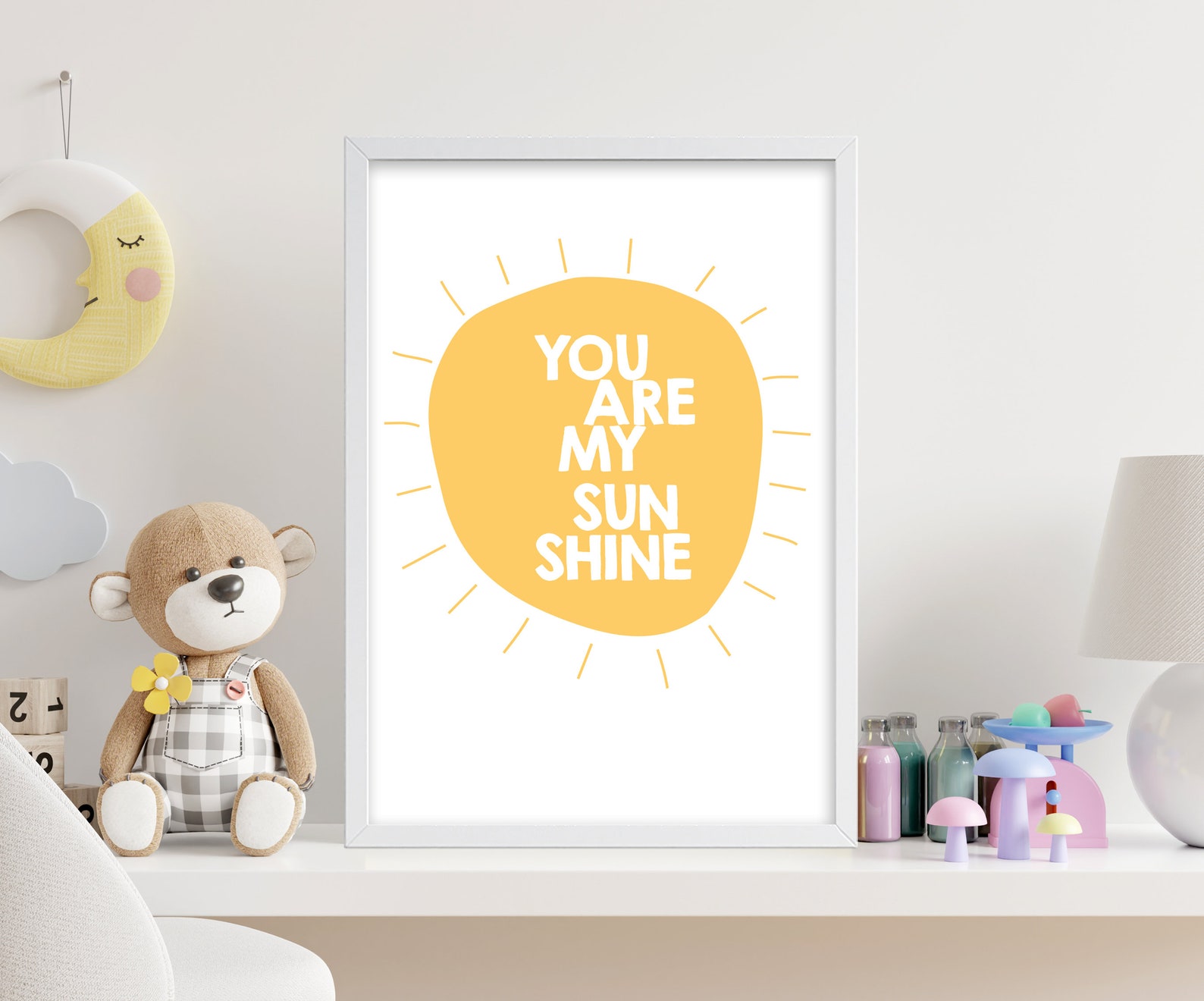 Set of 6 Playroom Printable Wall Art, Colorful Neutral Room Decor, You ...