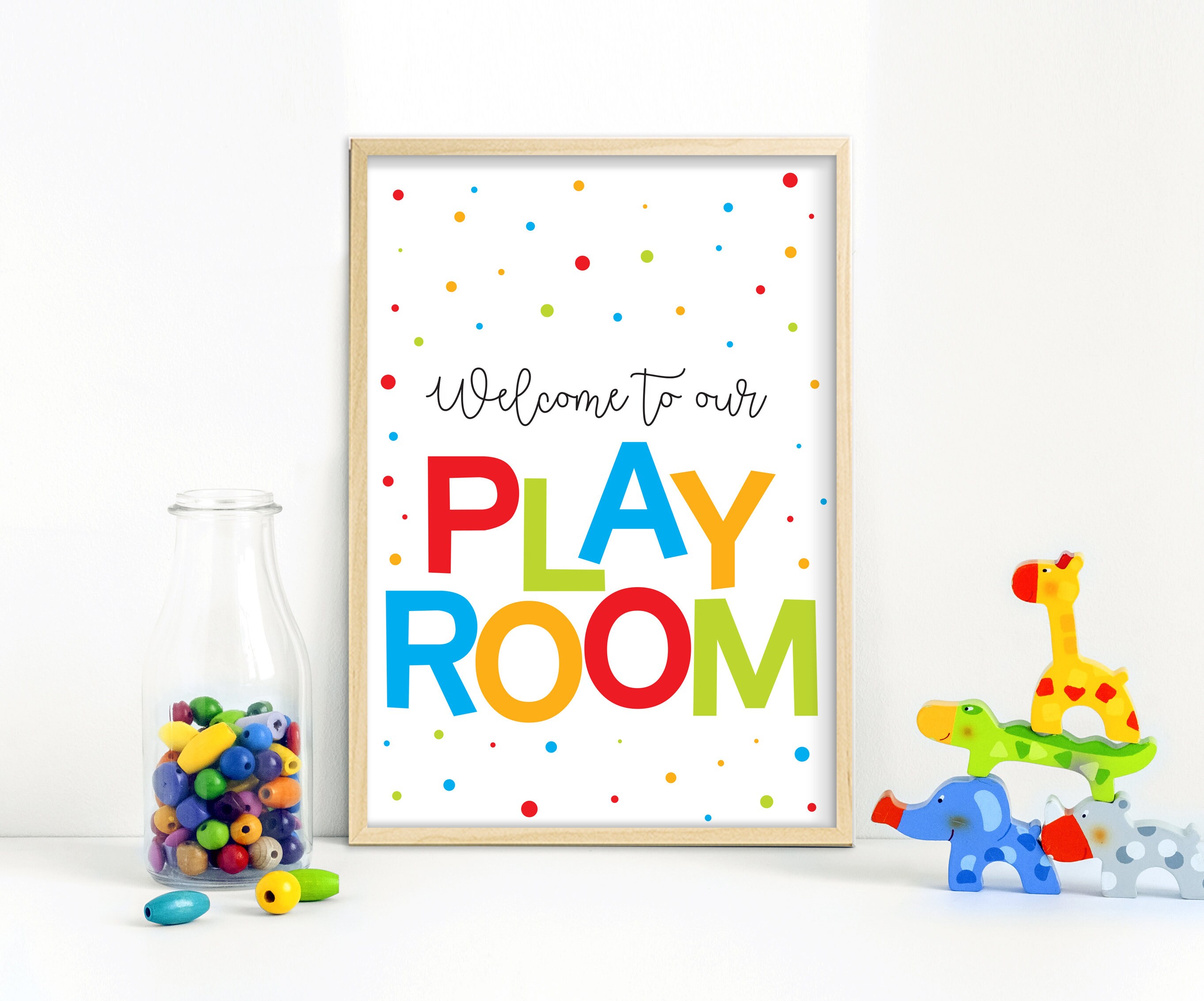 Welcome to Our Playroom Printable Wall Art, Kids Room Decor, Children ...