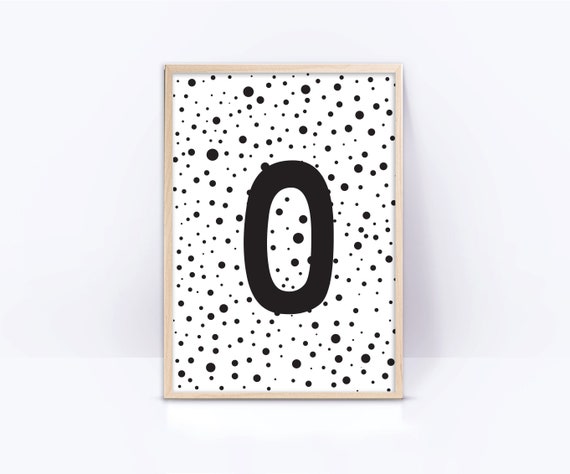 Monogram Letter O printable Baby name initial letter | Etsy