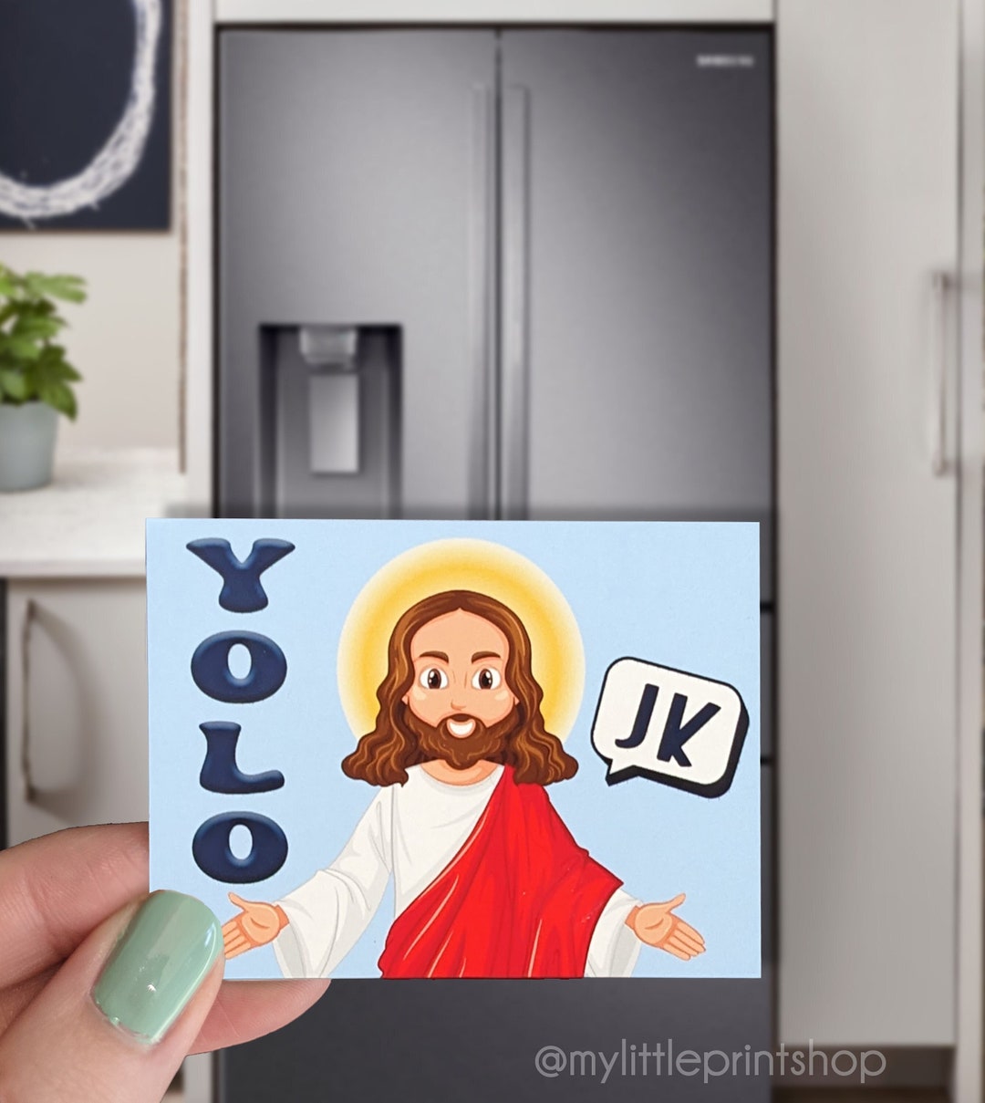 Jesus YOLO // Funny Magnet // Easter Decoration - Etsy