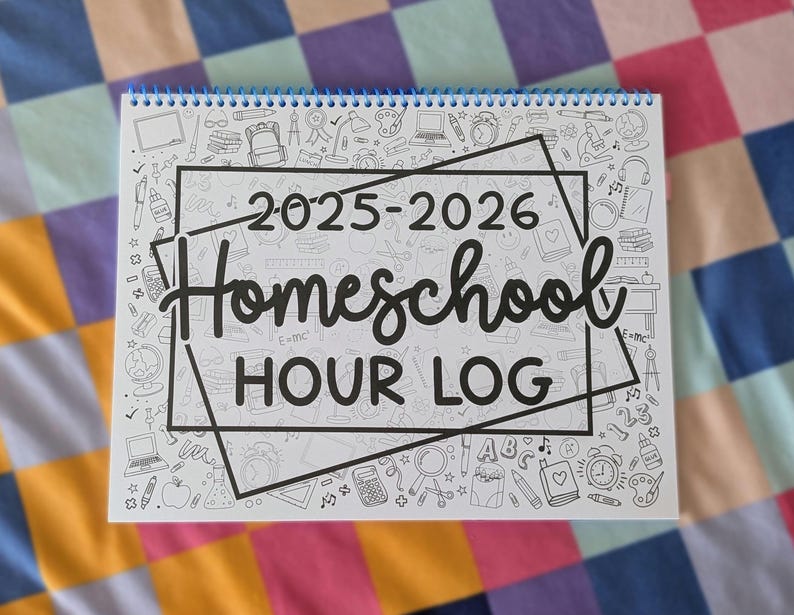 DIGITAL ONLY - 2025-2026 Simple Homeschool Hour Log Book (missouri) - Etsy