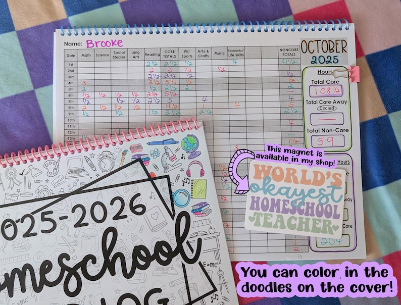 DIGITAL ONLY - 2025-2026 Simple Homeschool Hour Log Book (missouri) - Etsy