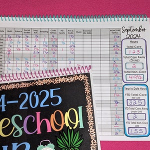 2024/2025 Simple Homeschool Hour Log Book - Etsy