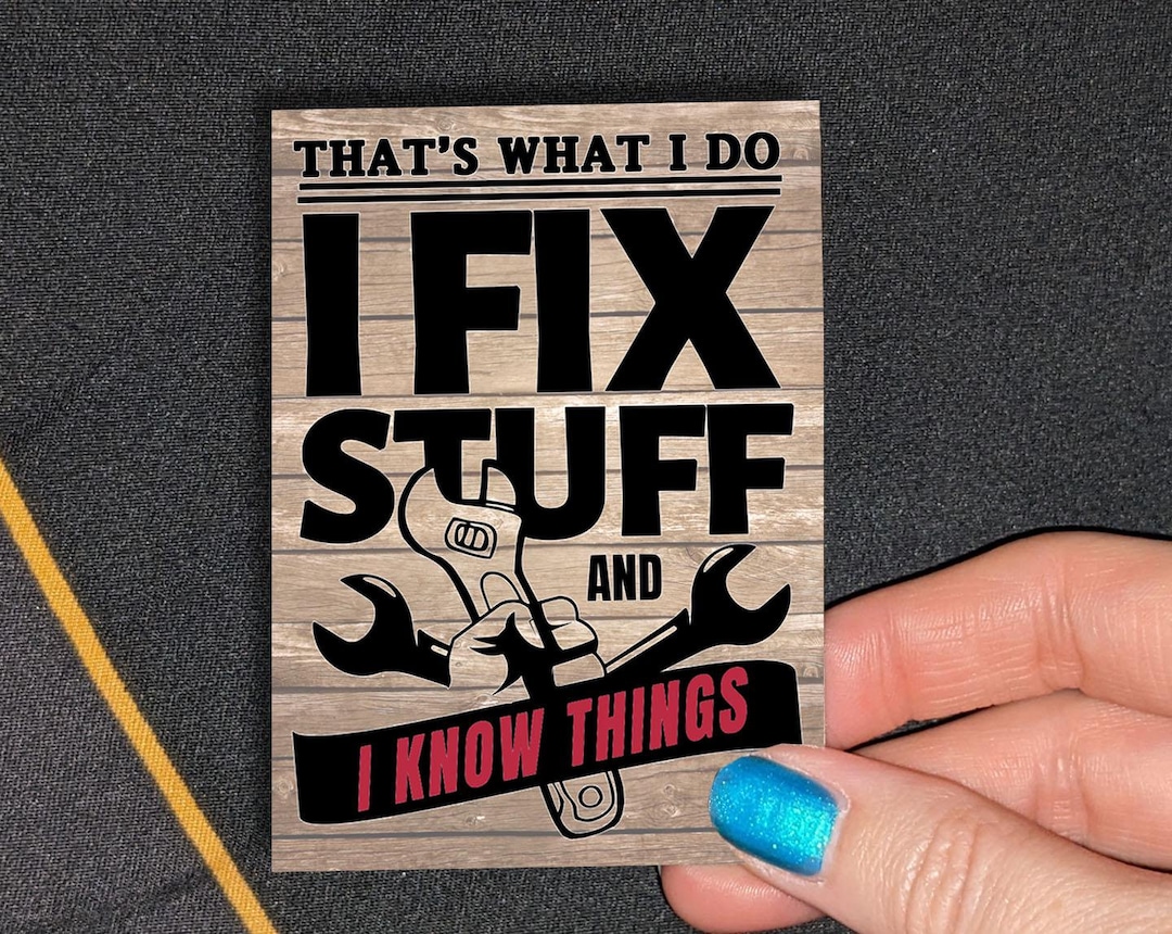 That's What I Do I Fix Stuff and I Know Things // Toolbox Magnet ...