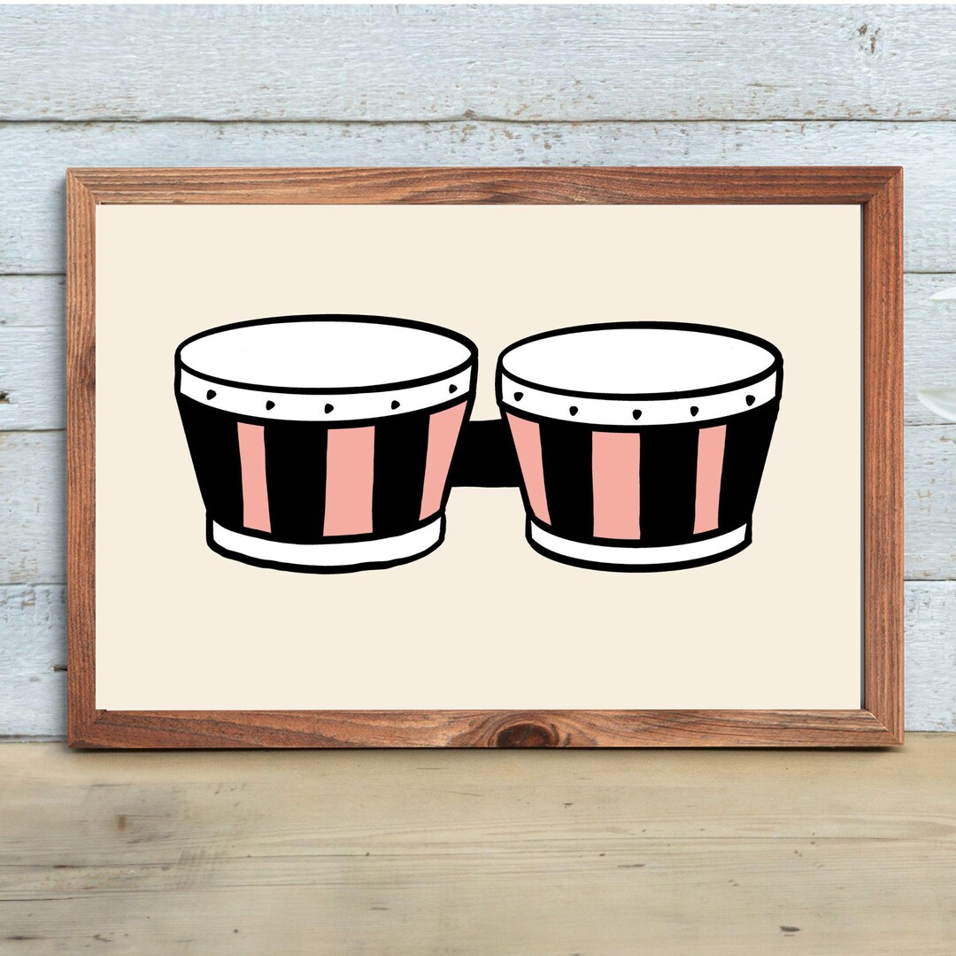 Digital Download Printable Bongo Drums for | Home Decor | High ...