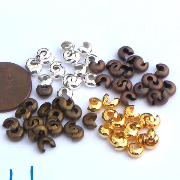 Brass Crimp Cover - Etsy