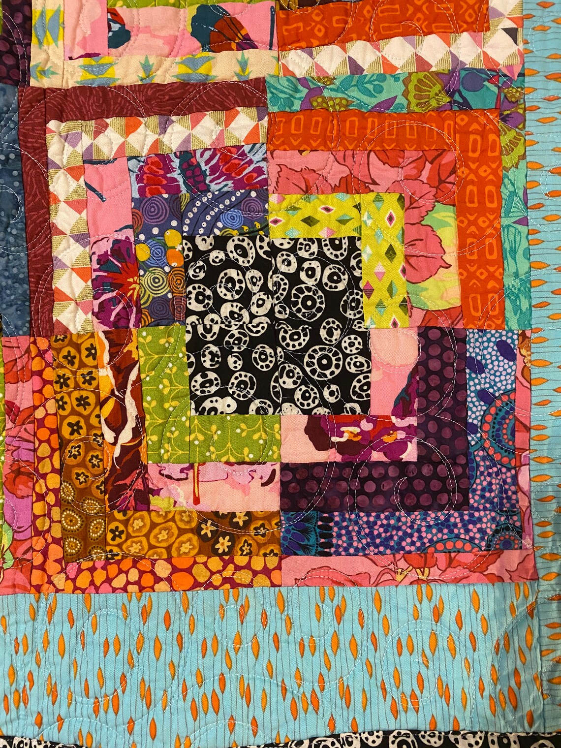 Color Riot Baby Quilt - Etsy