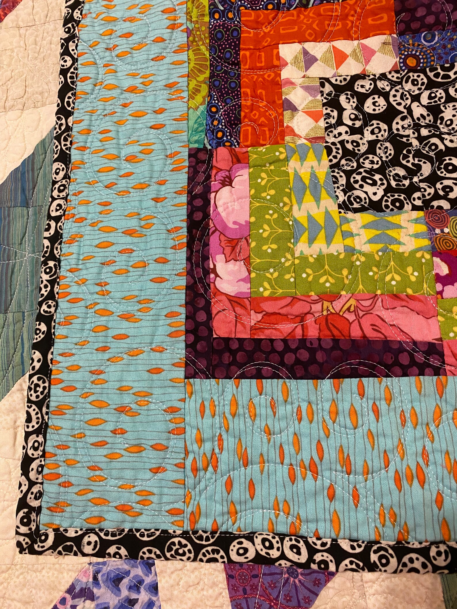 Color Riot Baby Quilt - Etsy