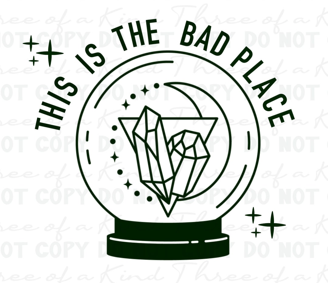 This is the Bad Place Instant Download. Available in Both PNG and SVG ...