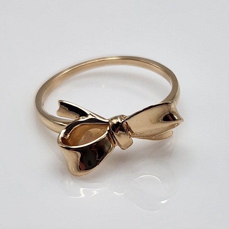 Gold Bow Ring - Etsy