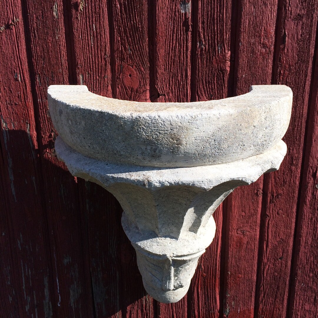 Carved Stone Wall Sconce - Etsy