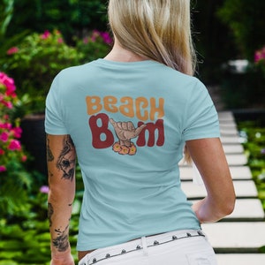 Back Printed Beach Bum Womens Shirt Beach Day T-shirt Beach Babe Shirt ...
