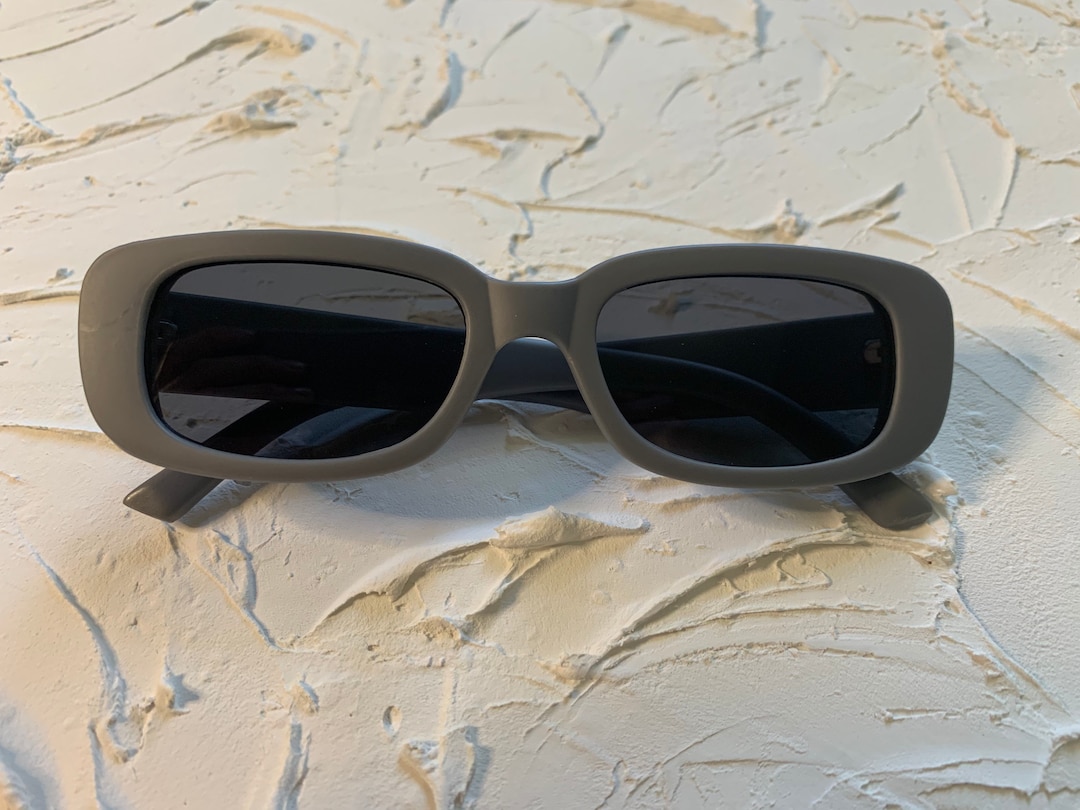 Matte Gray Sunglasses, Grey Sunglasses, Spring Summer Trends, Boxy ...