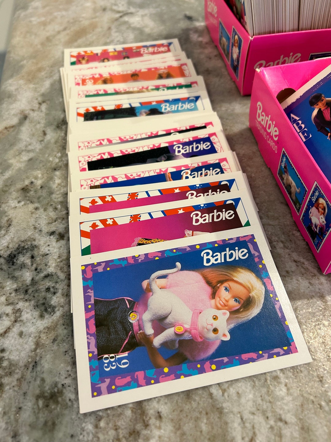 692 Piece Vintage Barbie Trading Cards and Puzzle/ Barbie Aesthetic ...