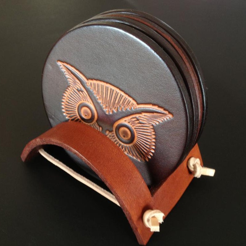 Owl Coasters - Etsy