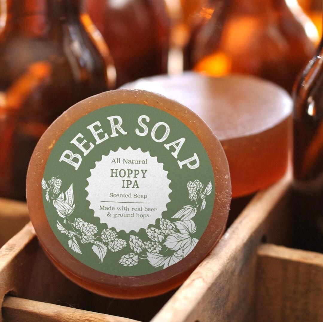 Beer Soap (hoppy IPA) - All Natural + Made in USA - Actually Smells ...
