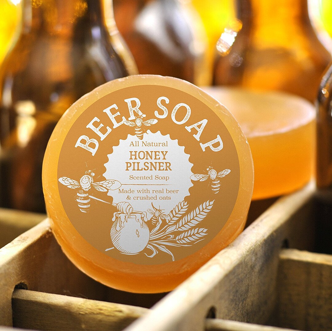 Beer Soap (honey Pilsner) - All Natural + Made in USA - Actually Smells ...
