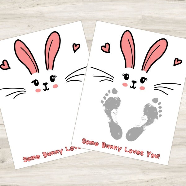 Easter Footprint Art - Etsy