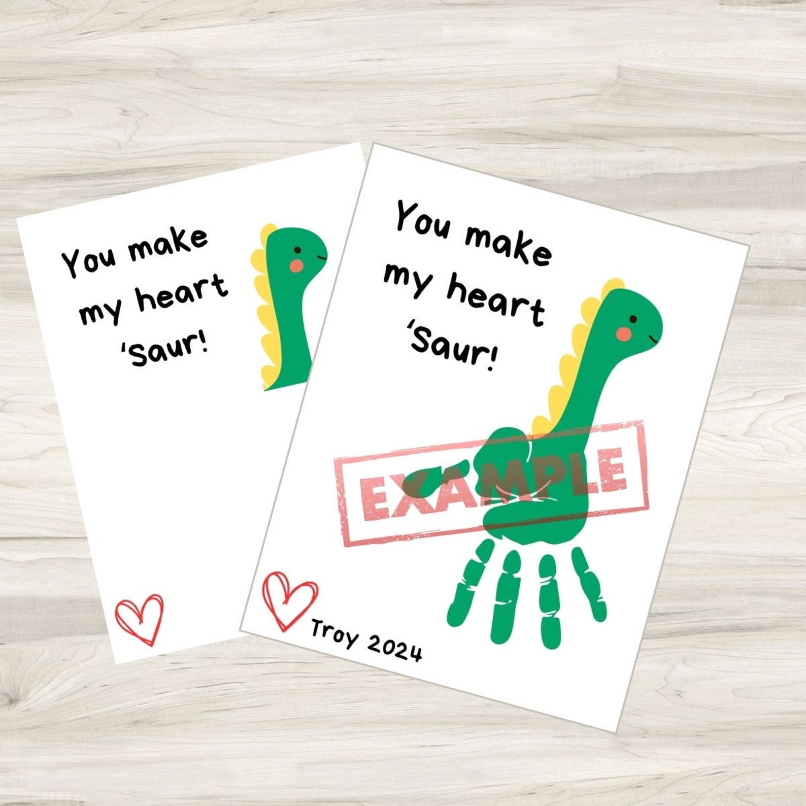 Valentines Day Gift Printable Kids Handprint Art Keepsake, Teacher ...
